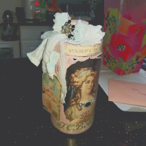Accents | Soldbeautifully Distressed Victorian Lady Storage Container ...